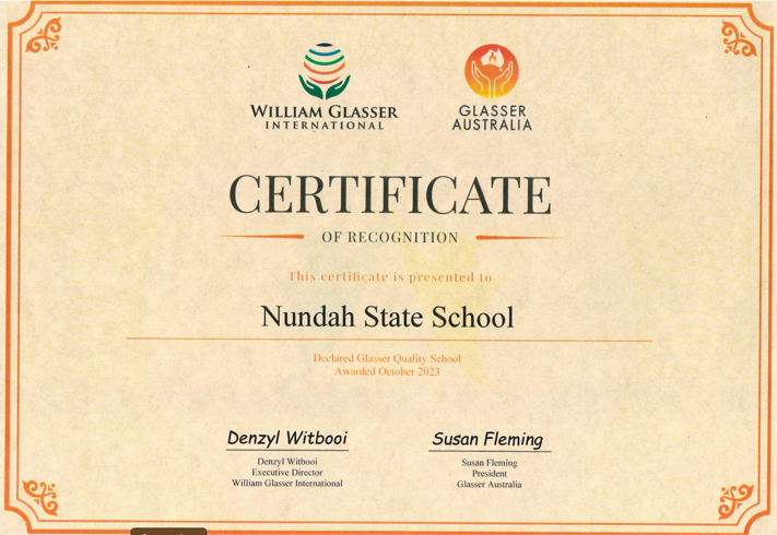 Nundah - A Glasser Quality School